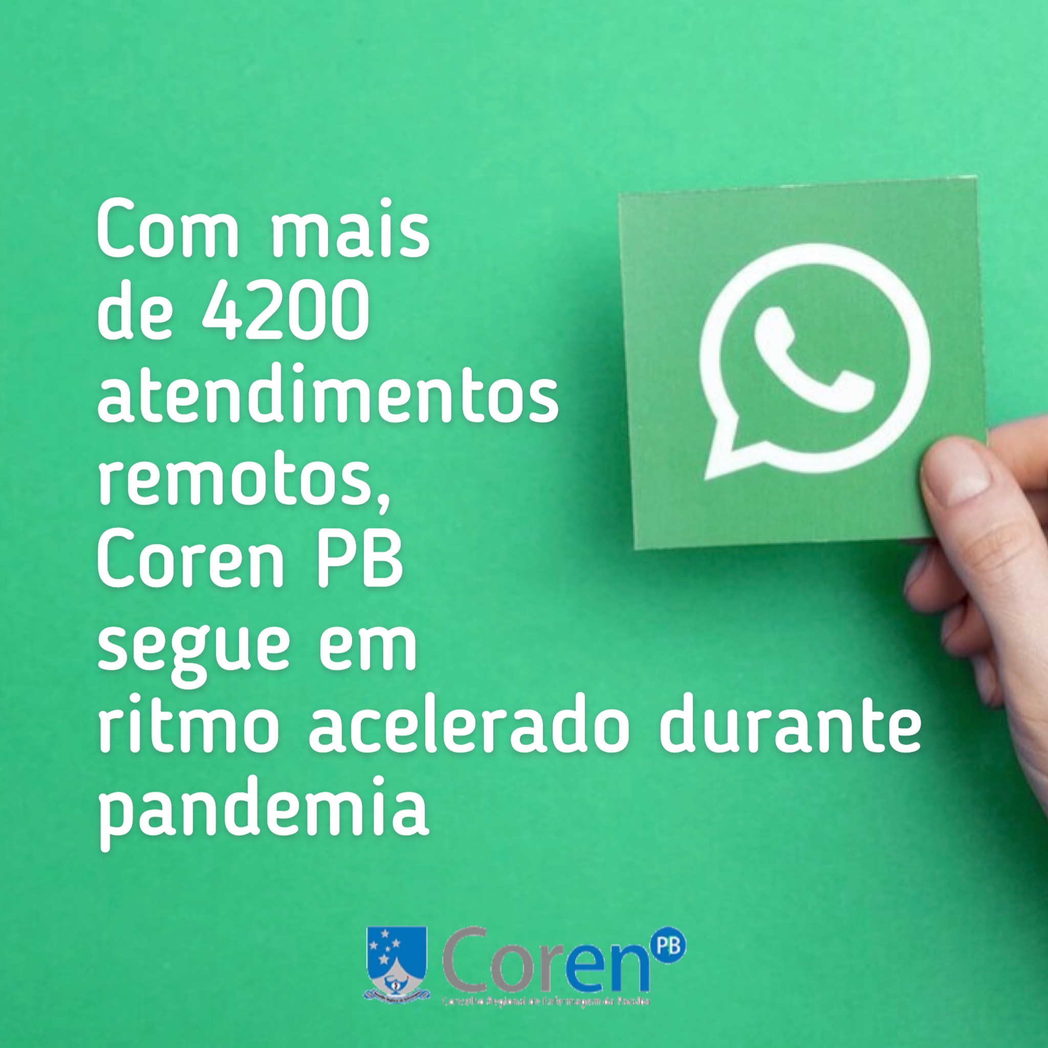 Com mais de 4200 atendimentos remotos, Coren PB segue em ritmo ...